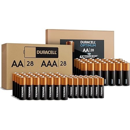 Amazon.com: Duracell Optimum AA Batteries 28 Count + Coppertop AA + AAA ...