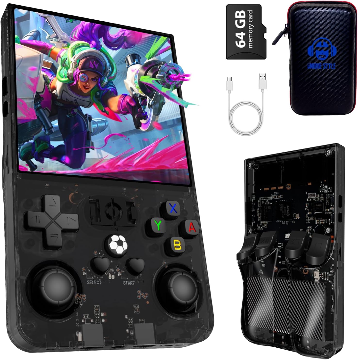 Amazon.com: 2025 New R36Max Handheld Game Console Portable Mini Retro ...