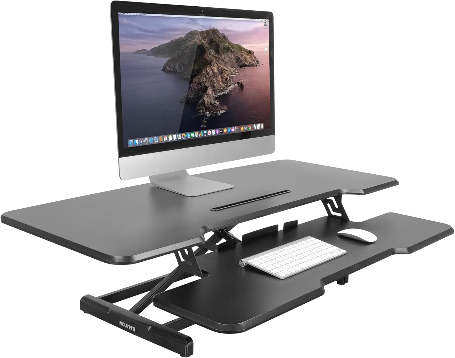 Amazon.com: Mount-It! Height Adjustable Standing Desk Converter, Large ...