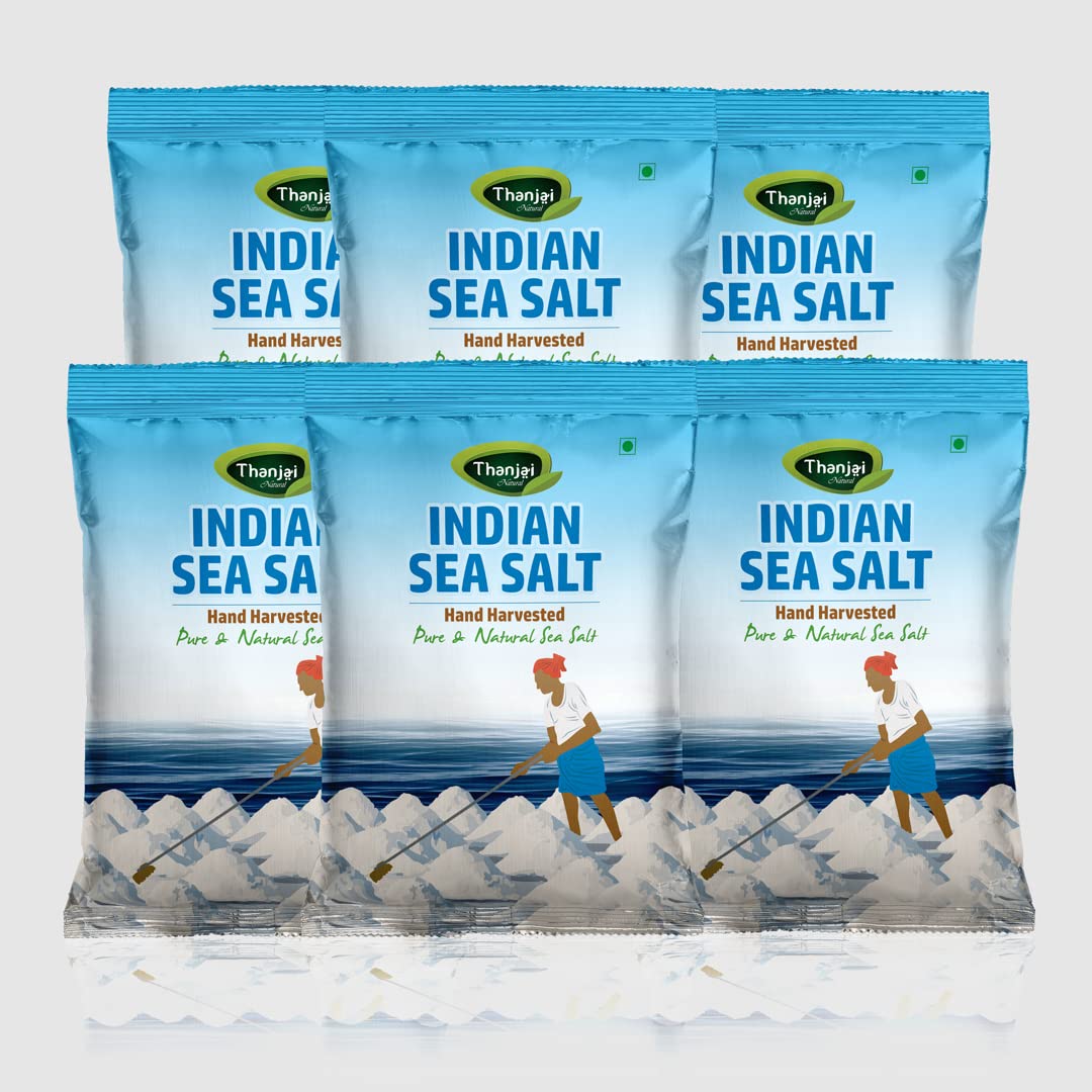 Thanjai Natural Indian Sea Salt 6Kg Traditionally Made 100% Natural ...