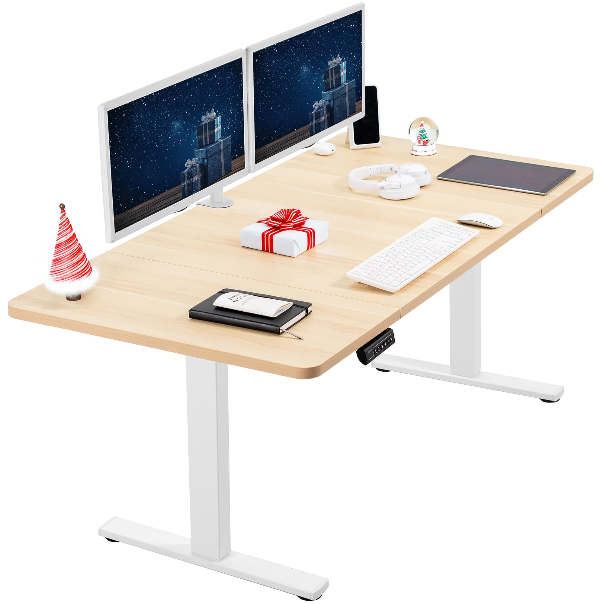 Amazon.com: VIVO Electric 60 x 30 inch Standing Desk Workstation ...