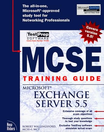 McSe Training Guide: Microsoft Exchange Server 5.5: 9781562058999: Computer Science Books ...