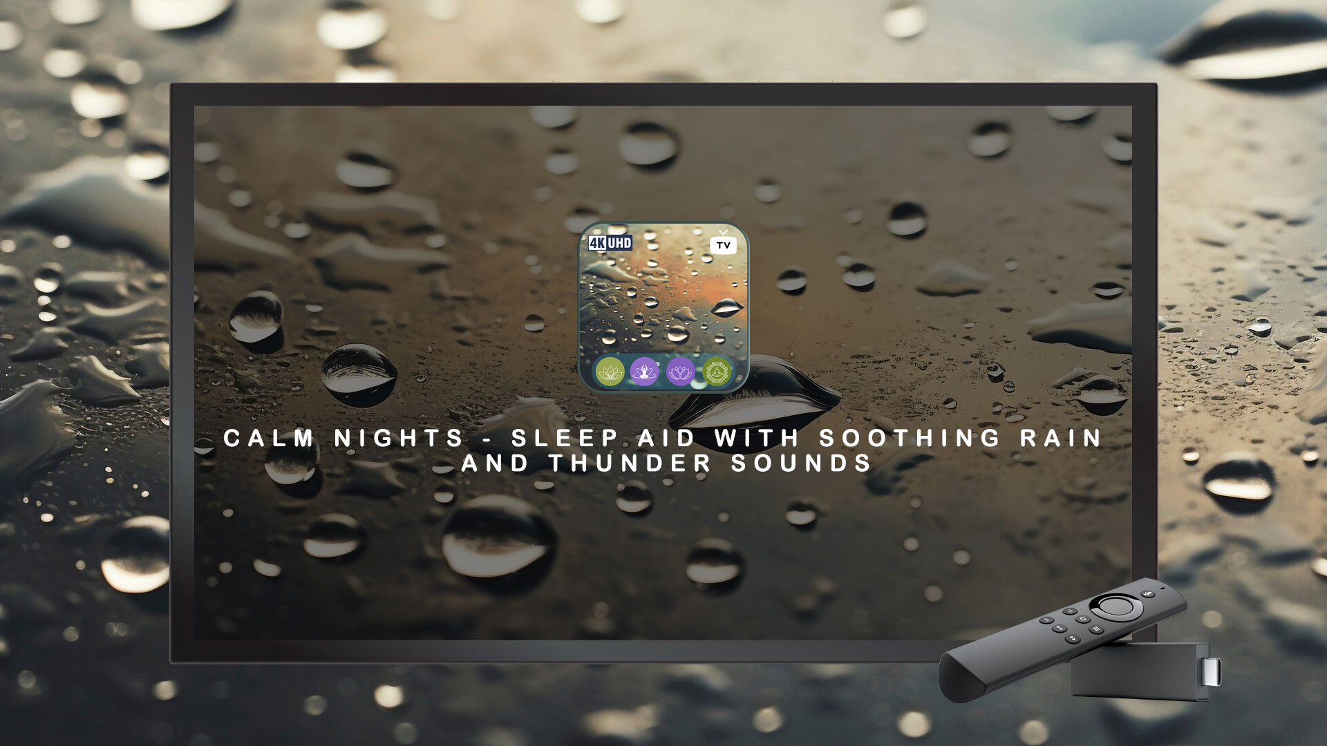 Calm Nights - Sleep Aid with Soothing Rain and Thunder Sounds for Fire ...