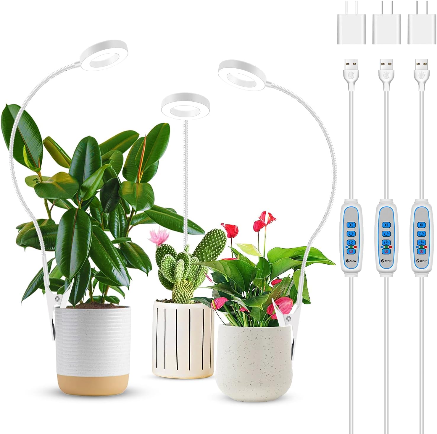 Amazon.com: Xuligron Plant Light for Indoor Plants, Clip on Plant ...