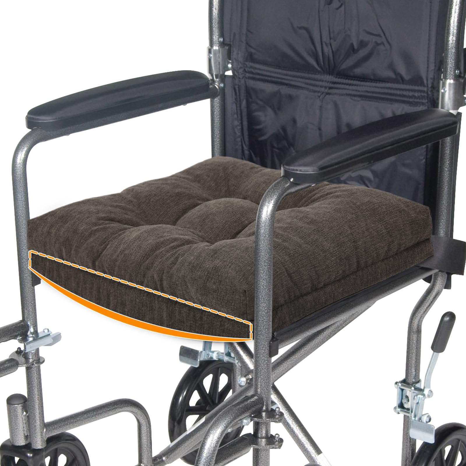 Snapklik.com : HAVARGO Wheelchair Cushion, 18x16 Memory Foam Cushion ...