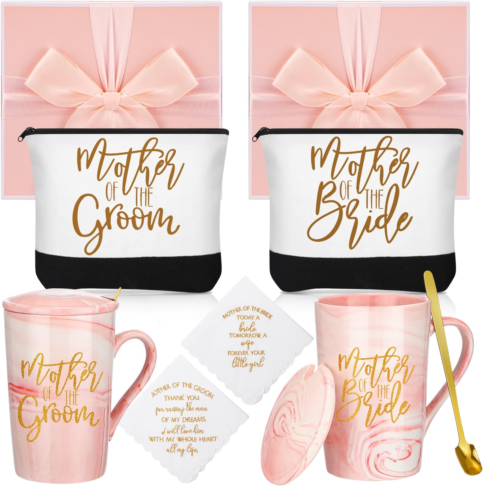 Amazon.com: Geosar 8 Pcs Mother of The Bride Gifts Mother of the Groom ...