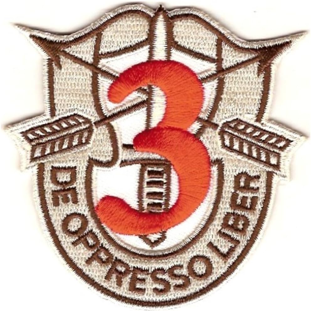 Amazon.com: 3rd Special Forces Group Crest Desert Red 3 Patch ...