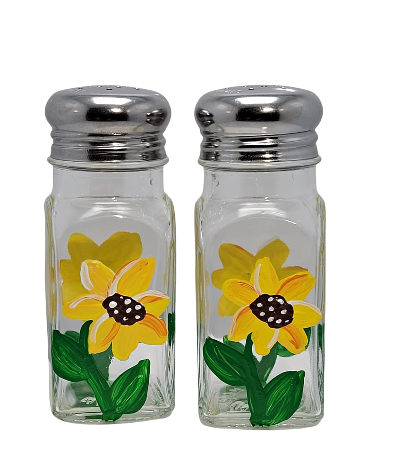 Amazon.com: Sunflower Salt and Pepper Hand Painted Shakers Set ...