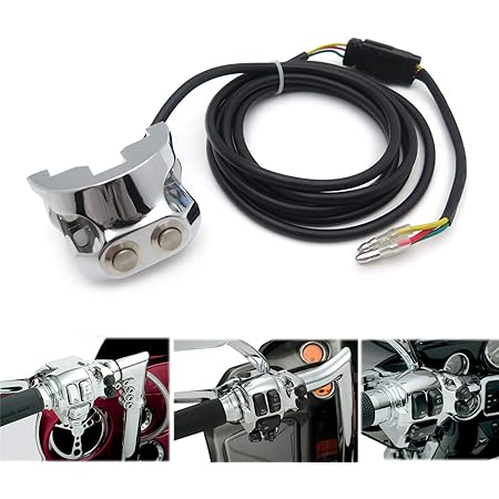 Amazon.com: XKMT- HTTMT Chrome 1" Handlebar Mounted Air Ride Switch ...
