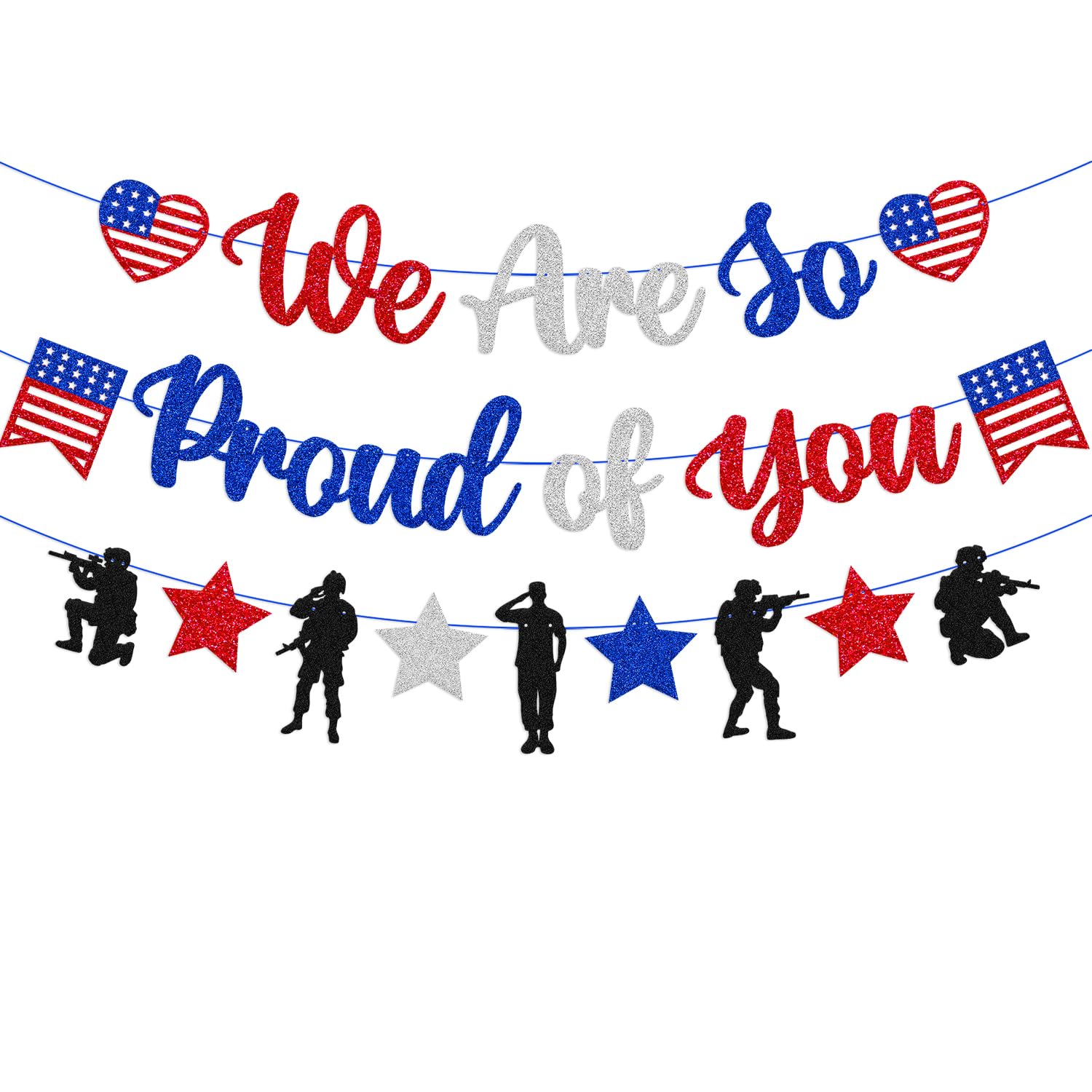 Amazon.com: Military Going Away Party Decorations We Are So Proud of ...