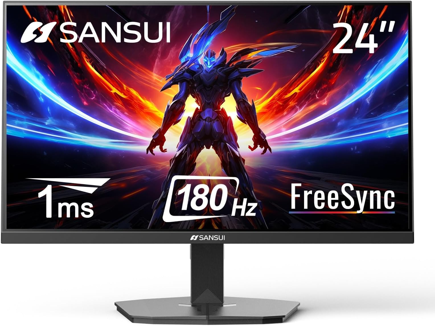 Amazon.com: SANSUI 24 Inch Gaming Monitor 180Hz 1Ms FreeSync HDR 110% ...