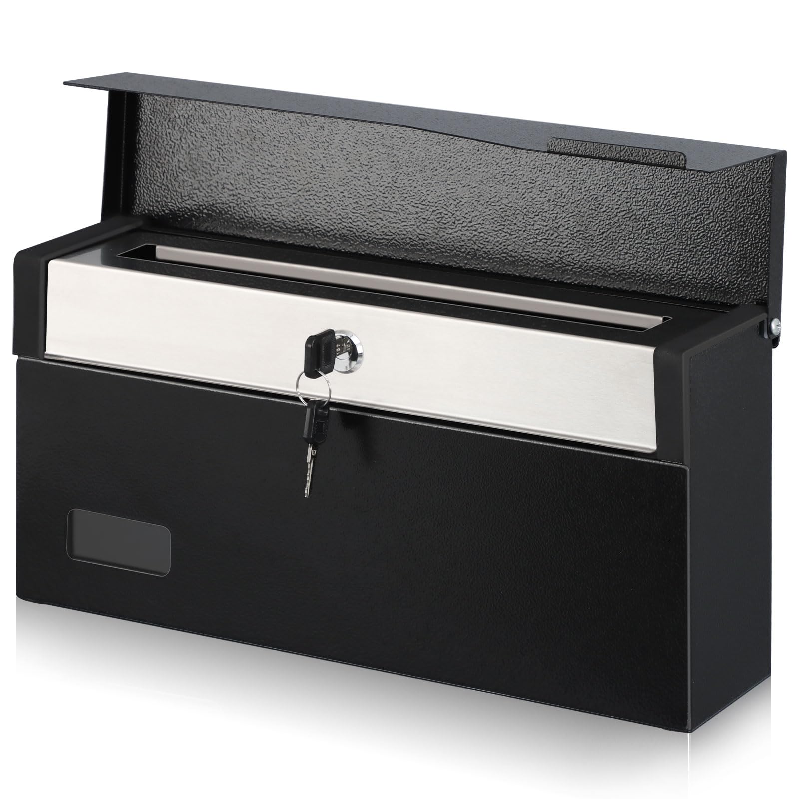 xydled Mailbox with Key Lock, Locking Wall Mount Mail Boxes for Outside ...