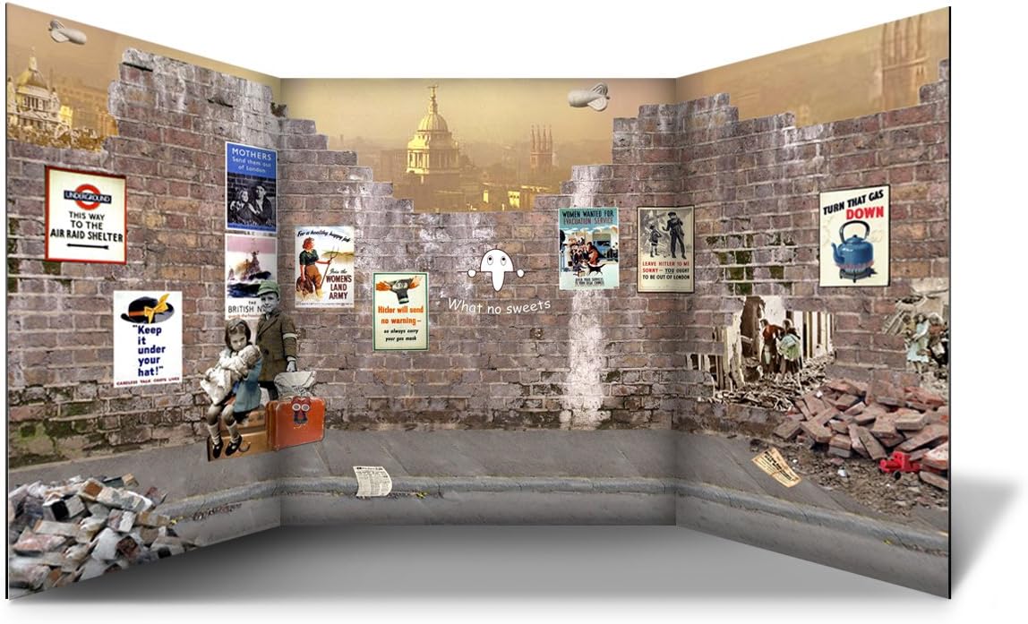 WW2 Street Scene - Free Standing Role Play Scene Setter - Classroom ...