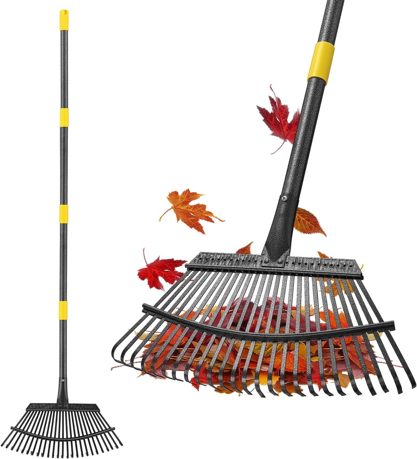 Amazon.com : Flexrake 1F Flex-Steel Lawn Rake Head Only : Spring Rake ...