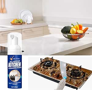 Amazon.com: All Round Kitchen Cleaning Foam To Clean Stubborn Stains Or ...