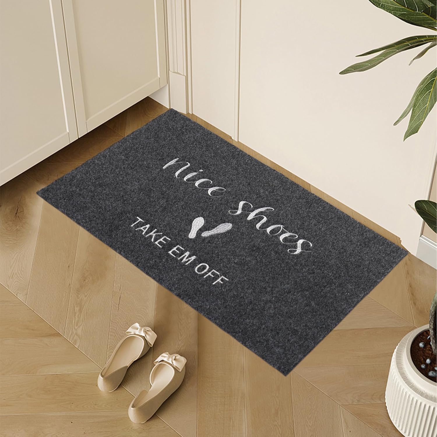 Amazon.com: MTOUOCK 17" x 30" Welcome Mats, No Slip Funny Front Door ...