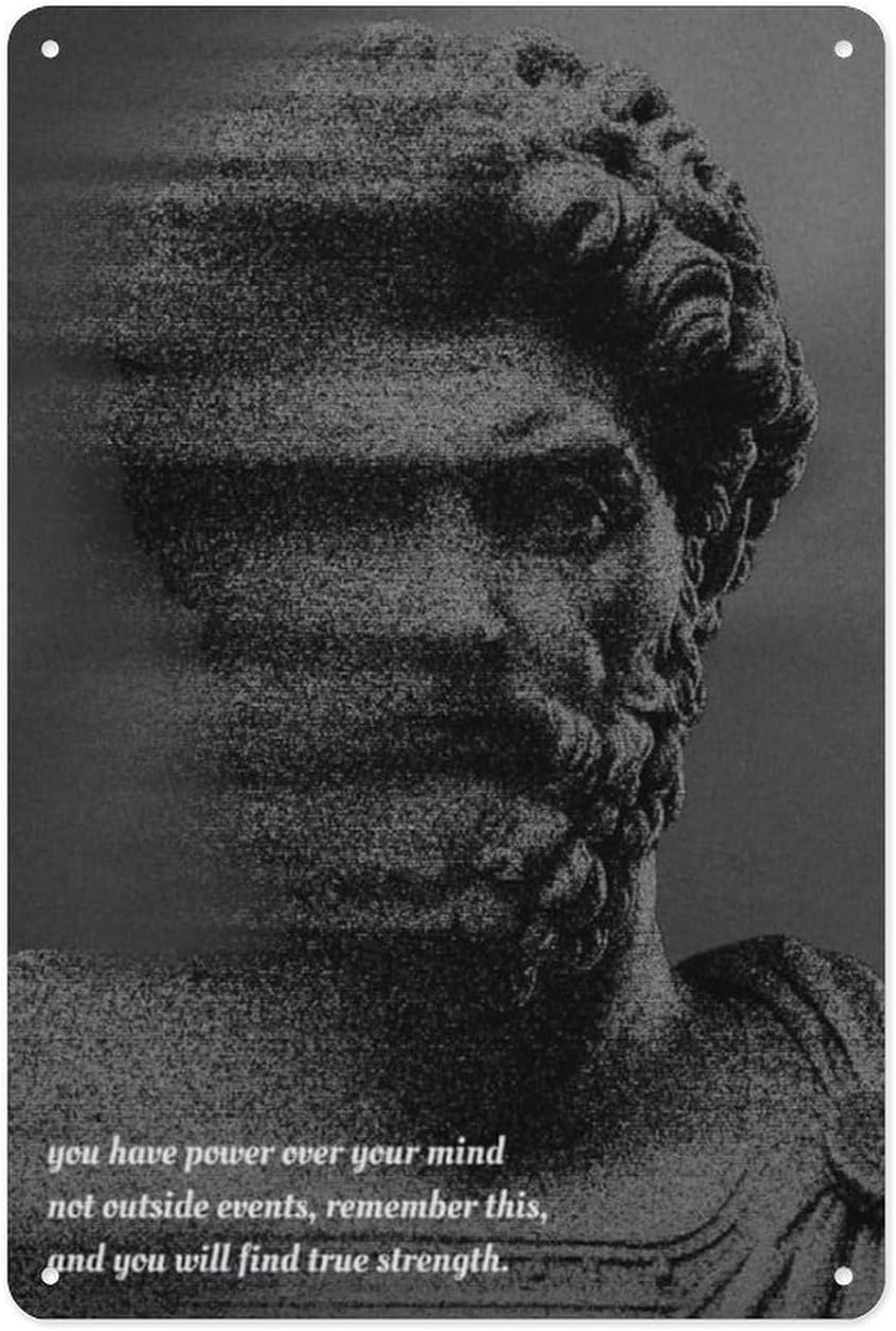 Amazon.com: Aluminum Sign 12 X 8 Inch -Vintage Marcus Aurelius Poster ...