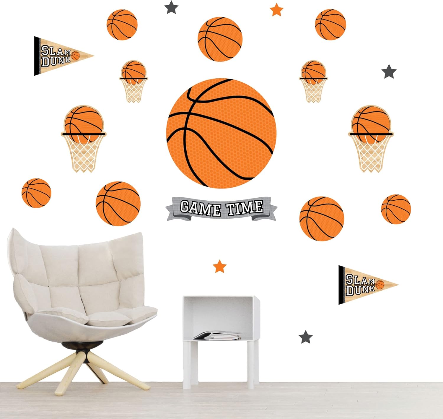 Amazon.com: Big Dot of Happiness Nothin’ but Net - Basketball - Peel ...