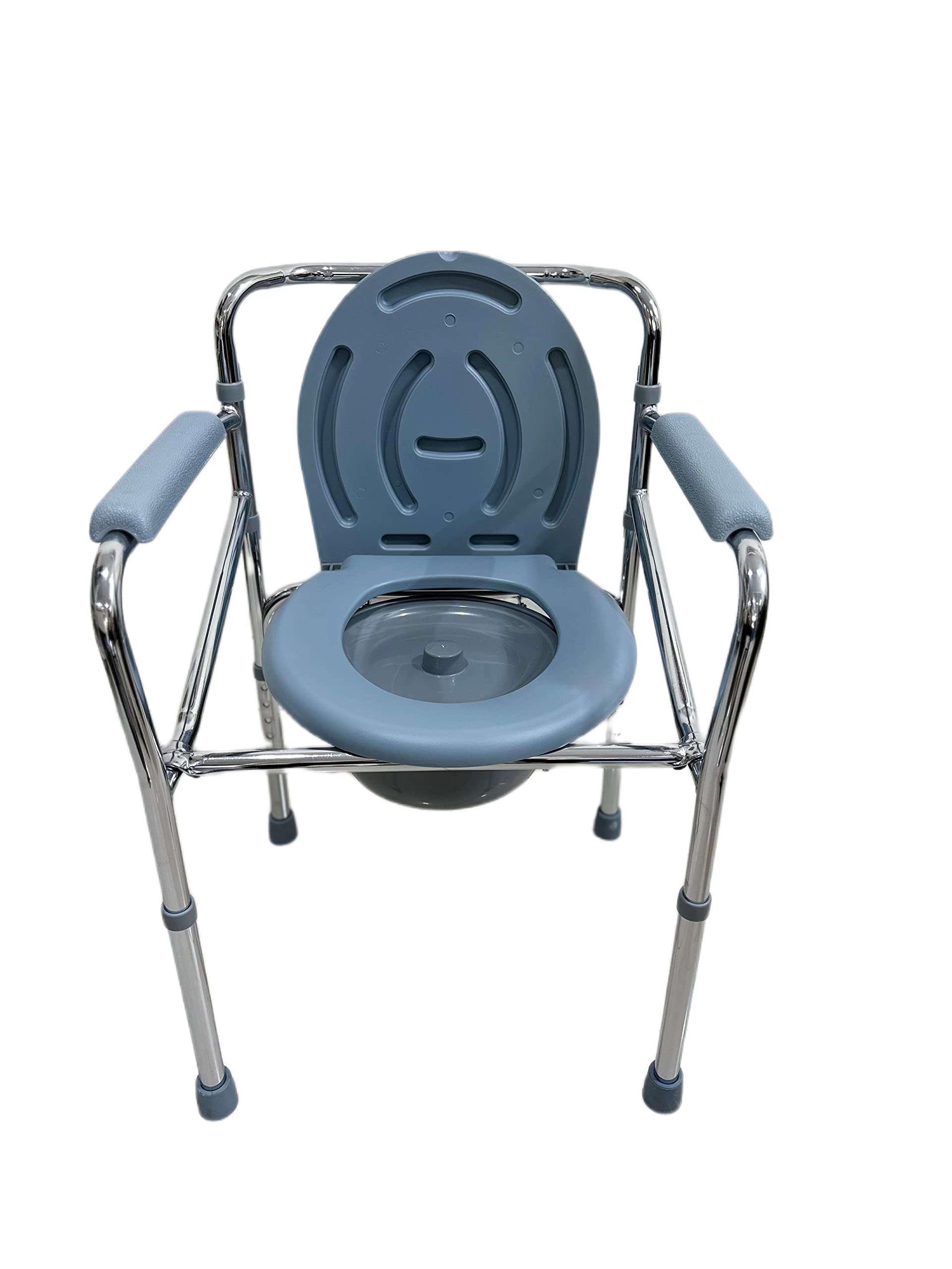 COMMODE CHAIR HEIGHT ADJUSTABLE WITH POT : Amazon.in: Health & Personal ...