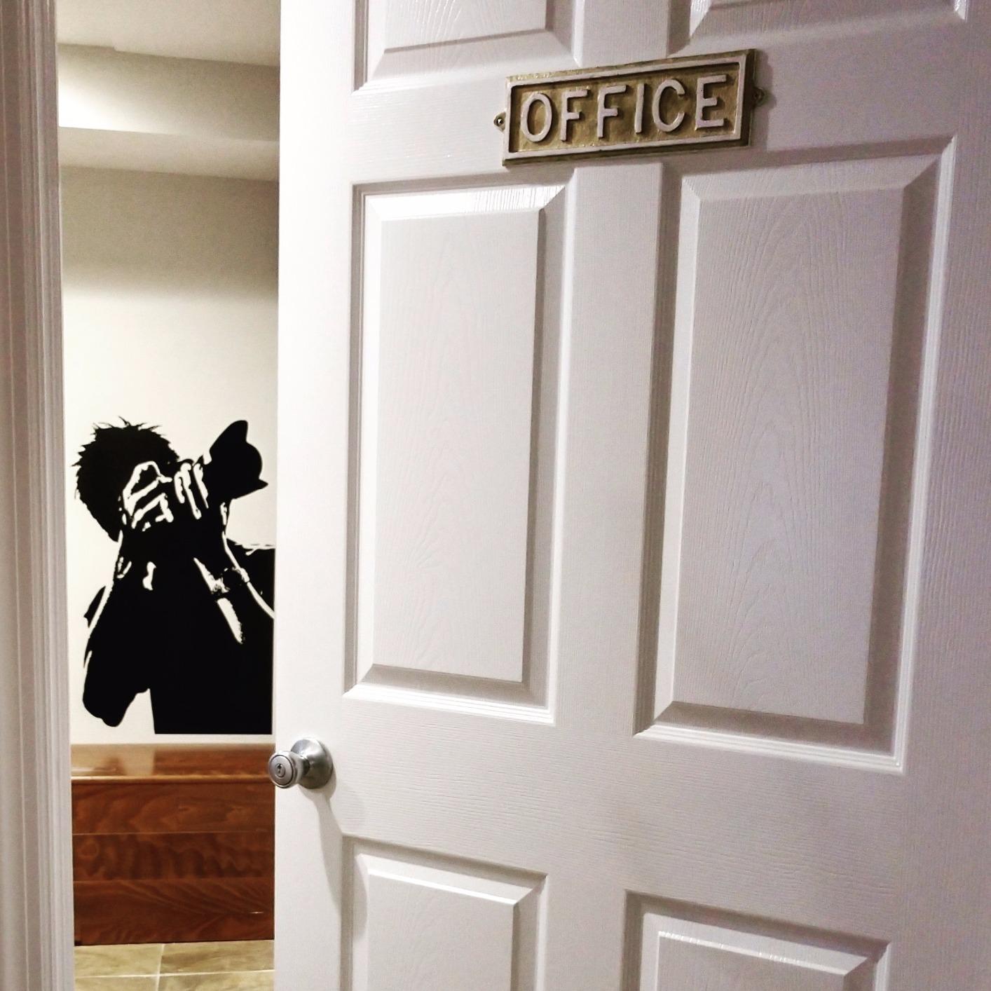 Photographer with Camera Decor Photo Photography Studio Wall Vinyl ...