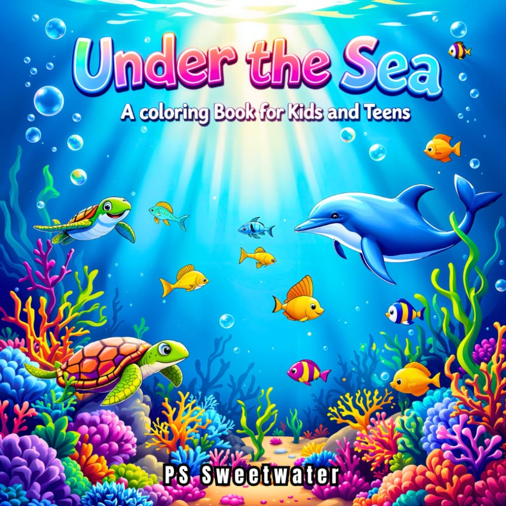 Amazon.com: Under the Sea: A Coloring book for Kids and Teens ...