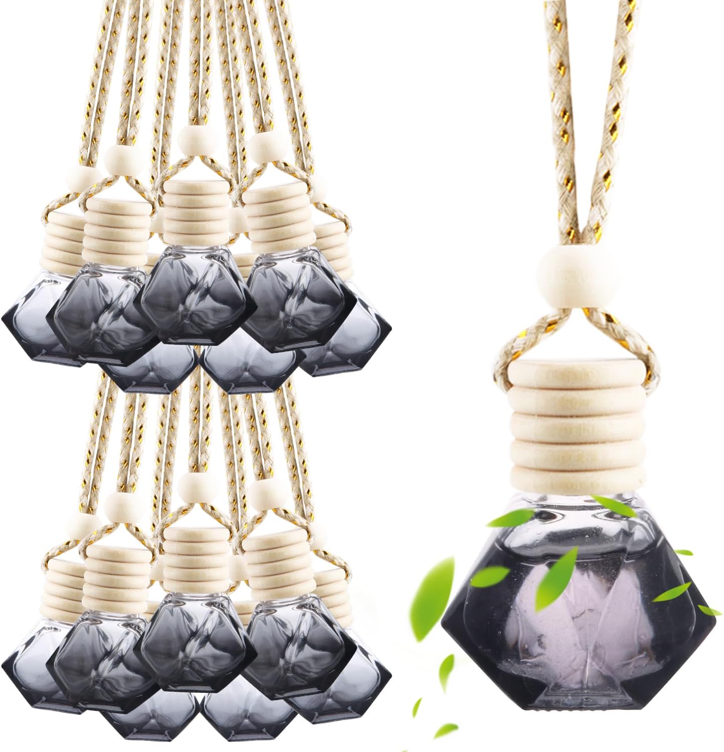 Amazon.com: 8Pcs,6ml Hanging Car Air Freshener Diffuser, Essential Oil ...