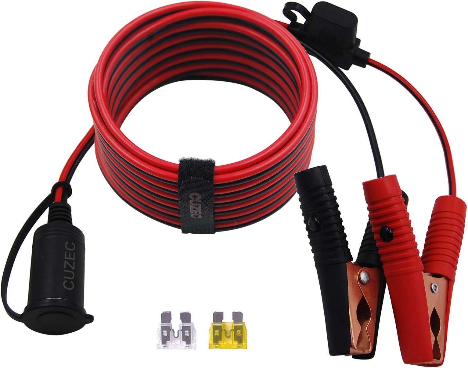 Amazon.com: CUZEC 12V/ 24V Extension Cord Plug Socket with Battery ...