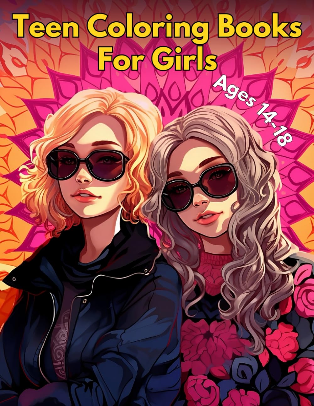 Amazon.com: Teen Coloring Books For Girls Ages 14-18: Cool Drawing ...