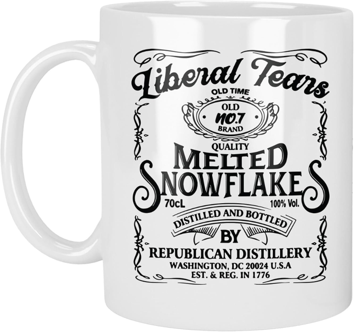 Amazon.com: Patriots Cave - Liberal Tears Melted Snowflake Label Coffee ...