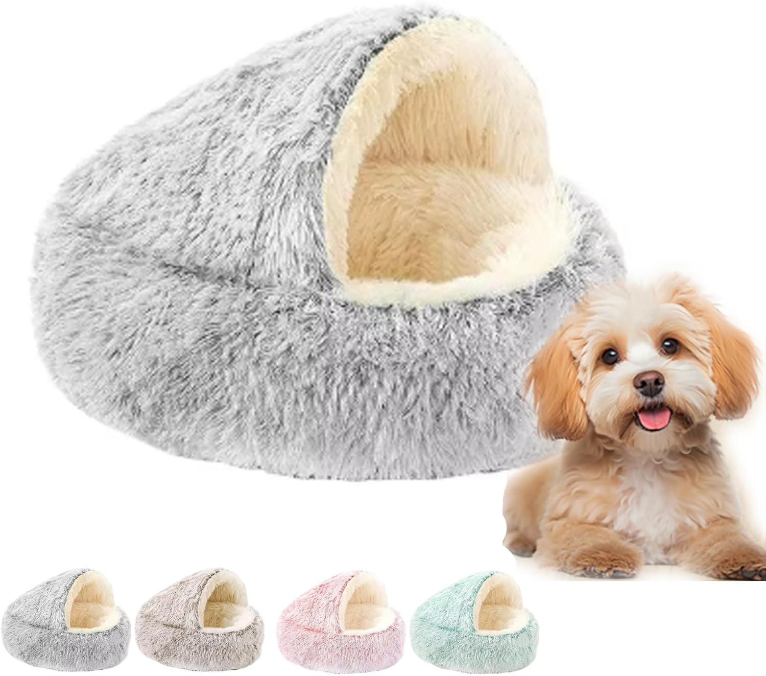 Amazon.com : Olvys Cozy Cocoon Dog Bed,Cozy Cocoon Pet Bed for Dogs,Cat Dog Bed with Cover,Plush ...