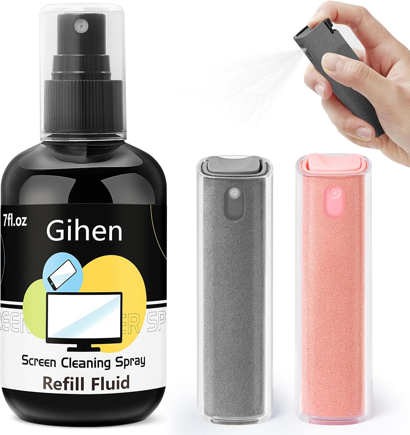 Amazon.com: Refillable Screen Cleaner (16 Times), Screen Cleaner Spray ...