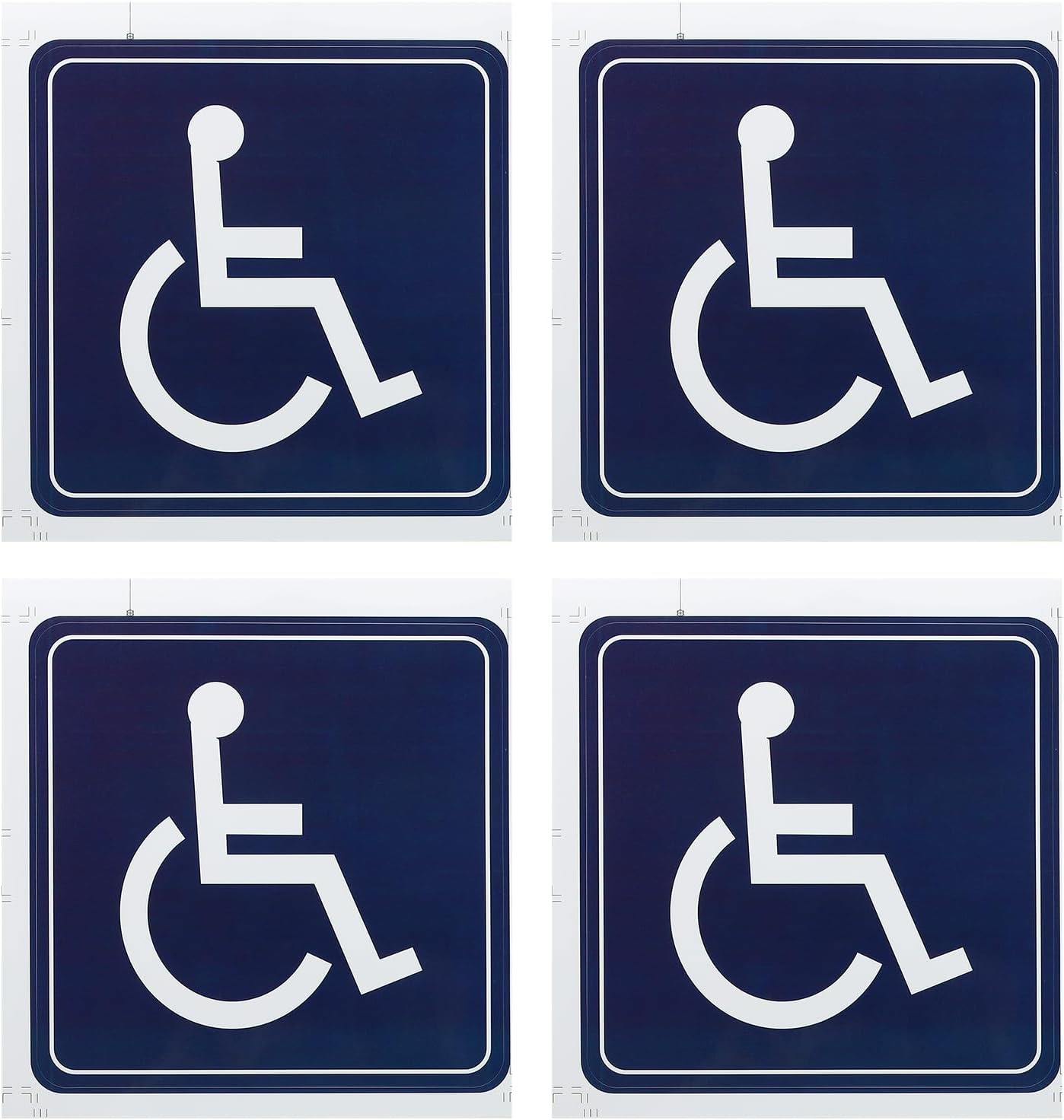 Amazon.com: PATIKIL Handicap Sign Stickers 6x6 Inch, 4 Pack Vinyl ...