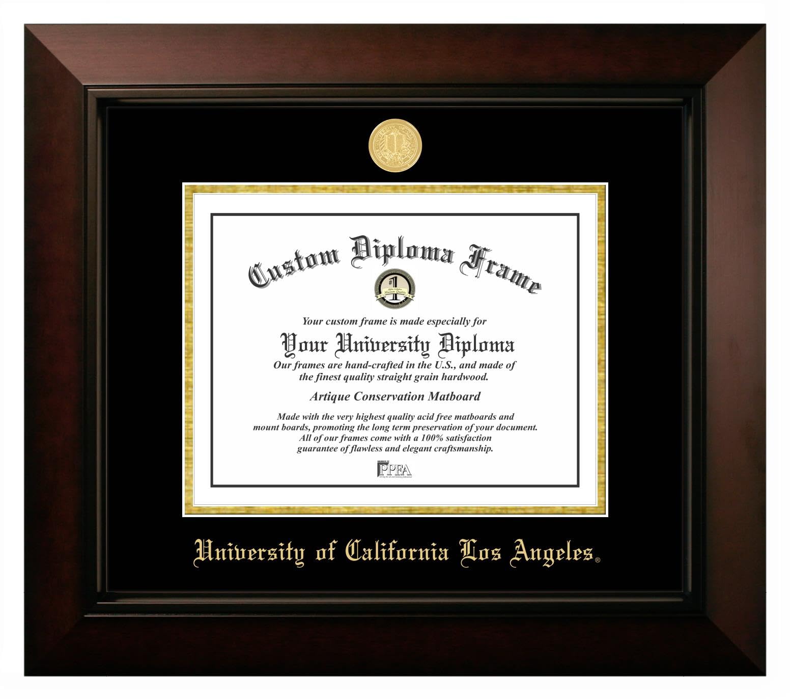 Amazon.com - Campus Images UCLA 11w x 8.5h Legacy Black Cherry Gold ...