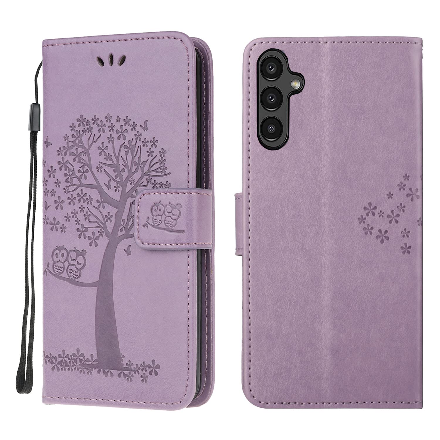 Samsung Galaxy A54 5G Case Leather Wallet Flip Folio Magnetic Clasp ...