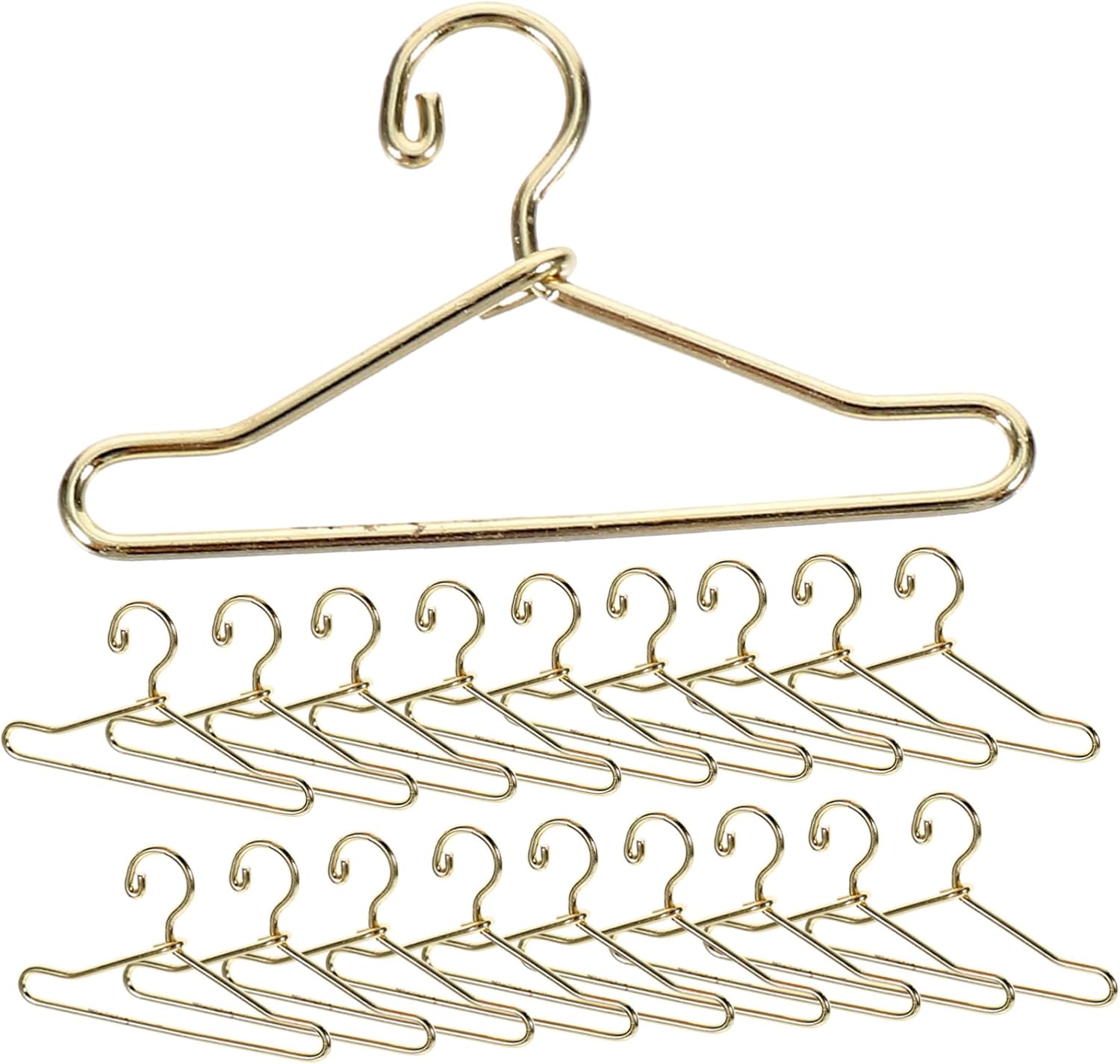 Amazon.com: BUGUUYO 20pcs Coat Hangers Miniature Little Doll Suit Small ...