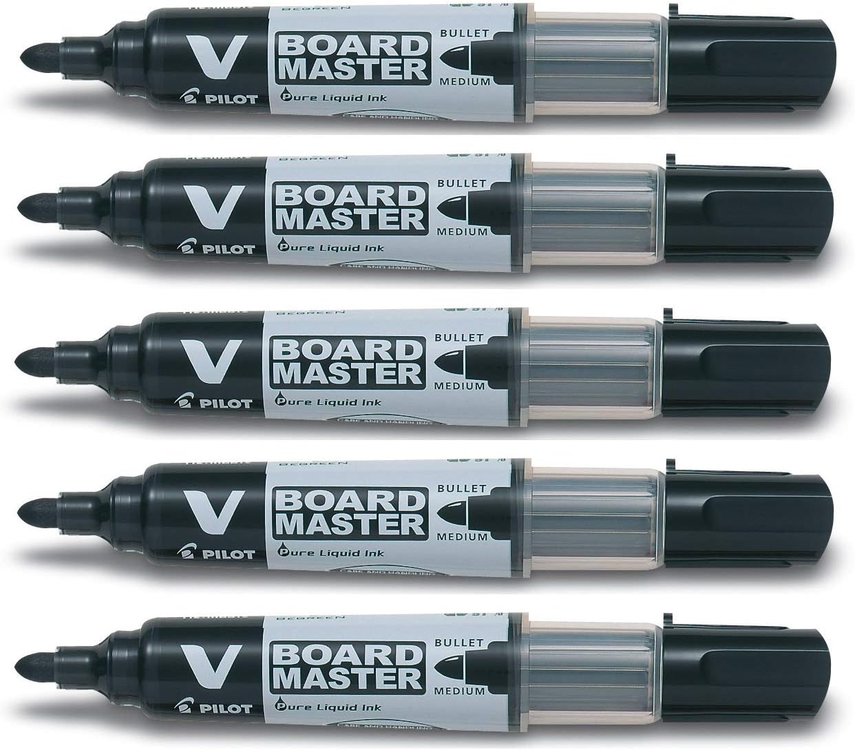 Pilot V-Board Master Marker, Black, 10 Markers and 10 Refills, Recycled ...