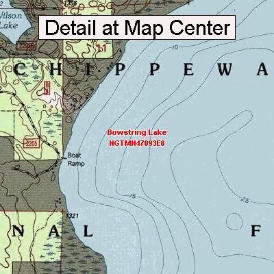 Amazon.com : USGS Topographic Quadrangle Map - Bowstring Lake ...
