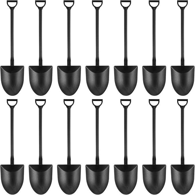 Amazon.com: DIYASY 100 Pcs Mini Shovel Spoons, Plastic Shovel Spoon for ...