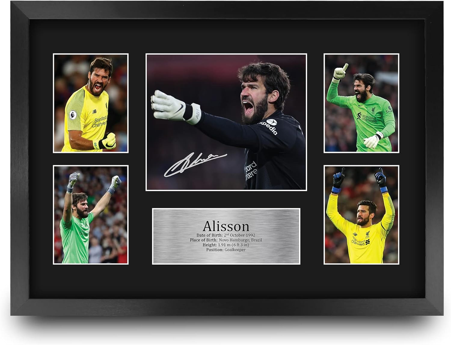 HWC Trading FR A3 Alisson Becker Liverpool Printed Memorabilia Signed ...