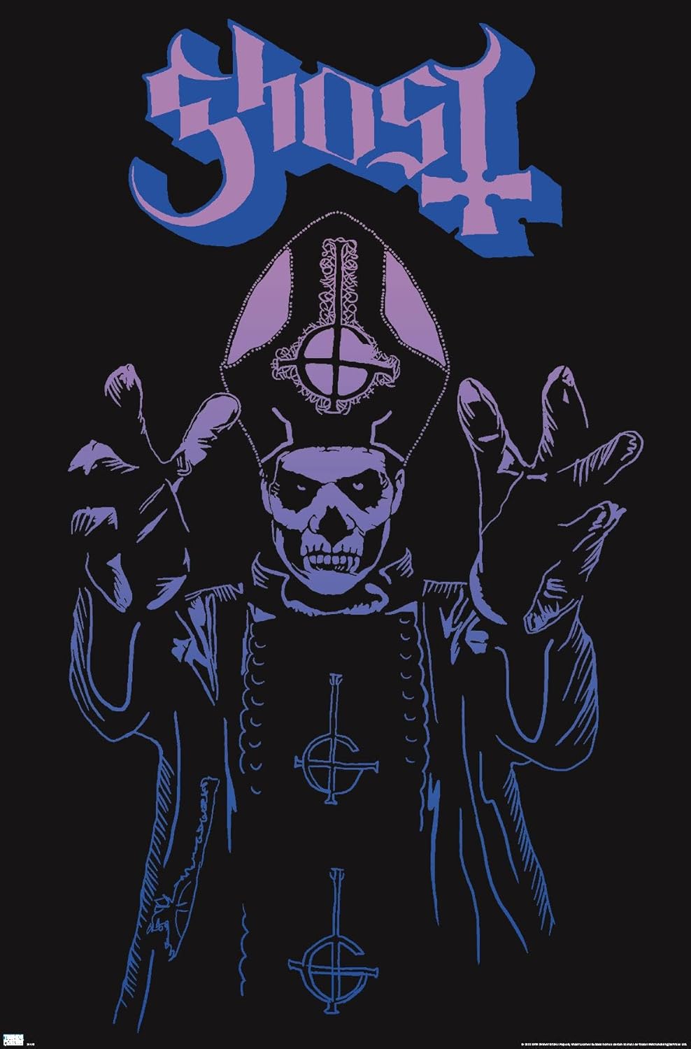 Amazon.com: Trends International Ghost - Wrath Wall Poster, 34L x 22.4W ...