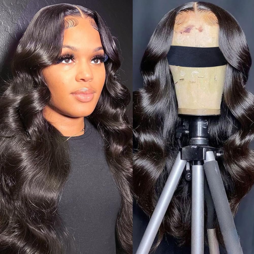 Amazon.com : suprcurls 5x5 HD Lace Closure Wigs Human Hair Wear and Go ...