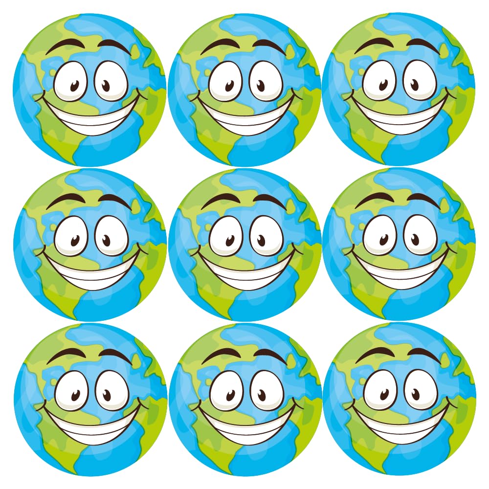 144 Happy Earth Reward Stickers For Children, School Teachers & Parents ...