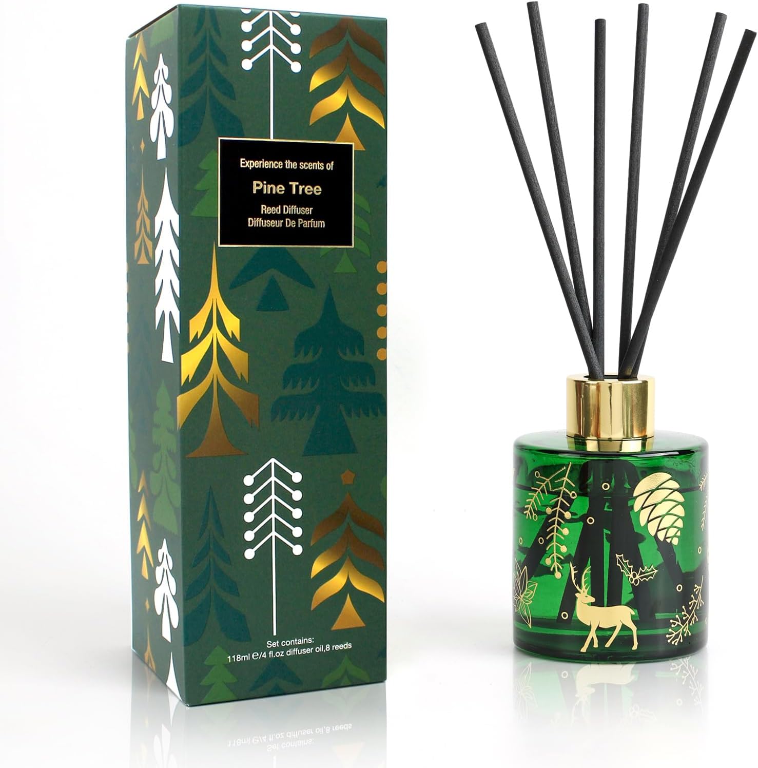 Amazon.com: Reed Diffuser Set, Pine Needle Scented,8 Scent Diffuser ...