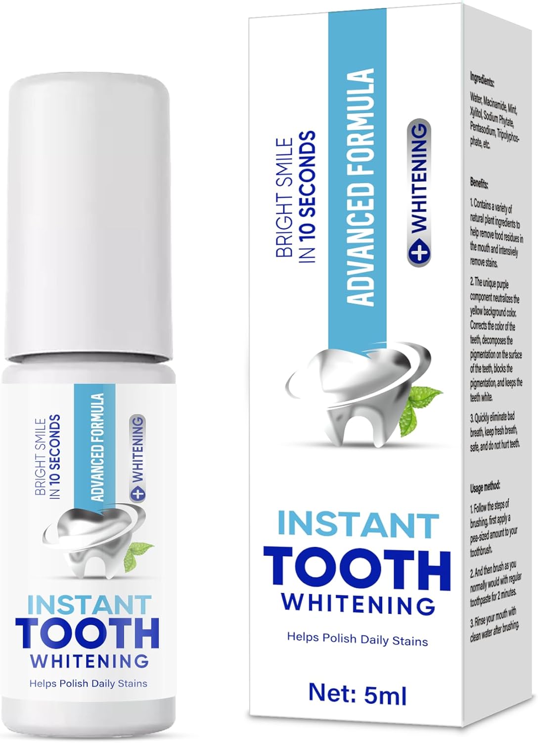 Amazon.com: Tooth Paint, Instant Teeth Whitening, Tooth Polish Uptight ...
