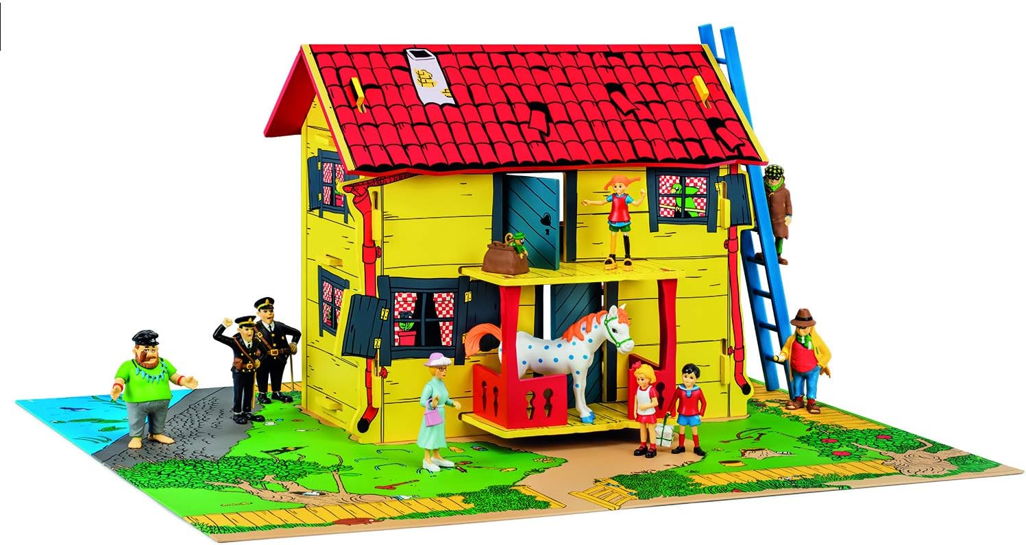 Pippi Longstocking 44375300 Pippi House with Playmat – TopToy