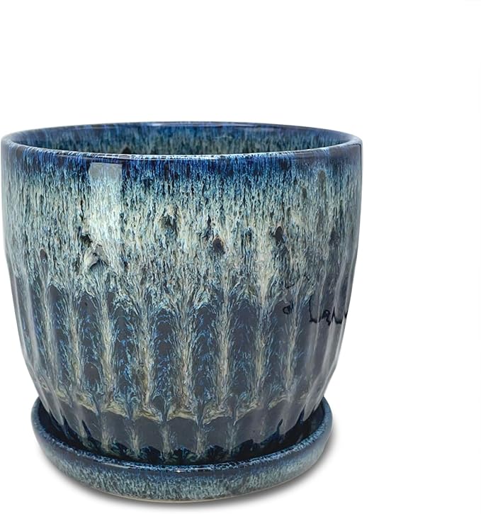 Amazon.com : Chralji GIFTWARE Ceramic Pots for Plants, 6 inch Pots for ...