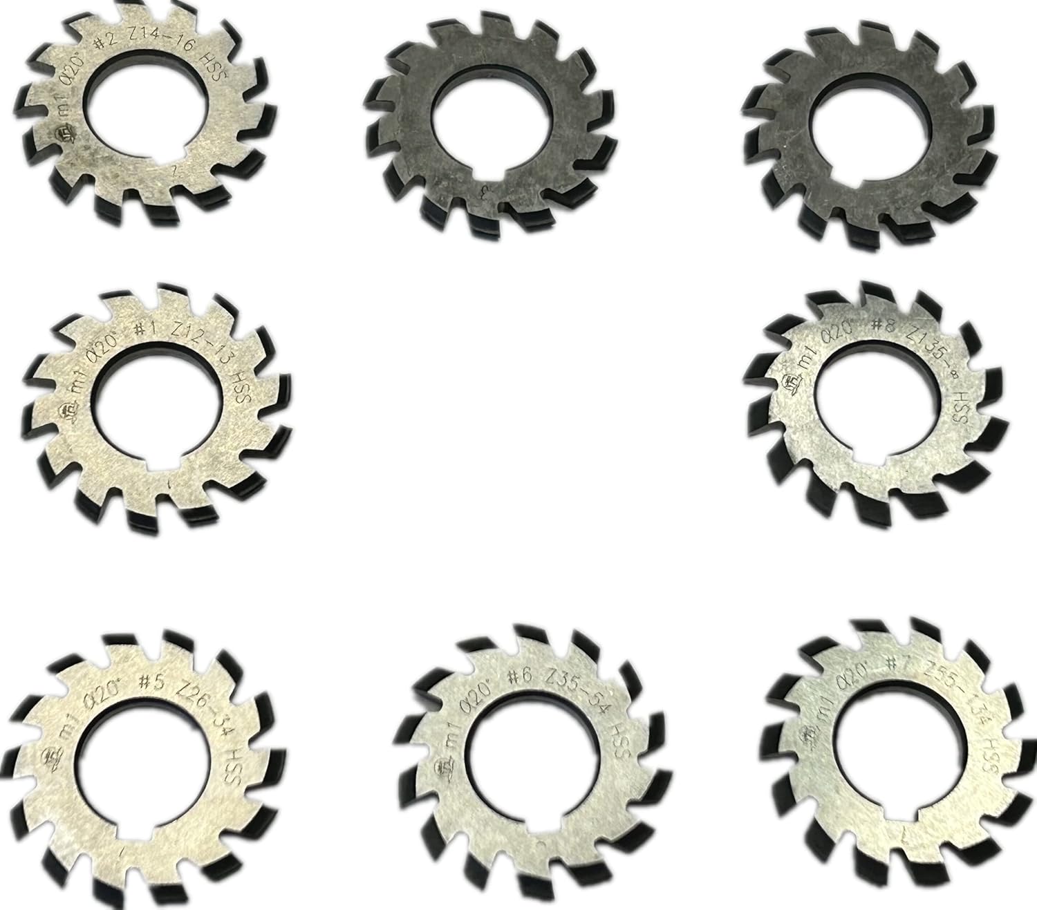 Amazon.com: 8 pcs Module M1 Inner Bore 22mm Pressure Angle 20 Degrees ...