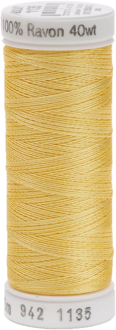 Amazon.com: Sulky 942-1135 Rayon Thread for Sewing, 250-Yard, Pastel Yellow