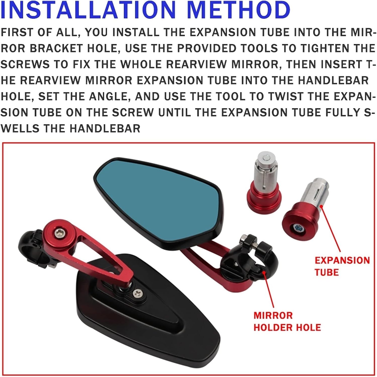 Motorcycle Mirrors For YAMAHA MT01 MT03 MT10 MT 07 YZF R125 R15 R1 Tmax ...