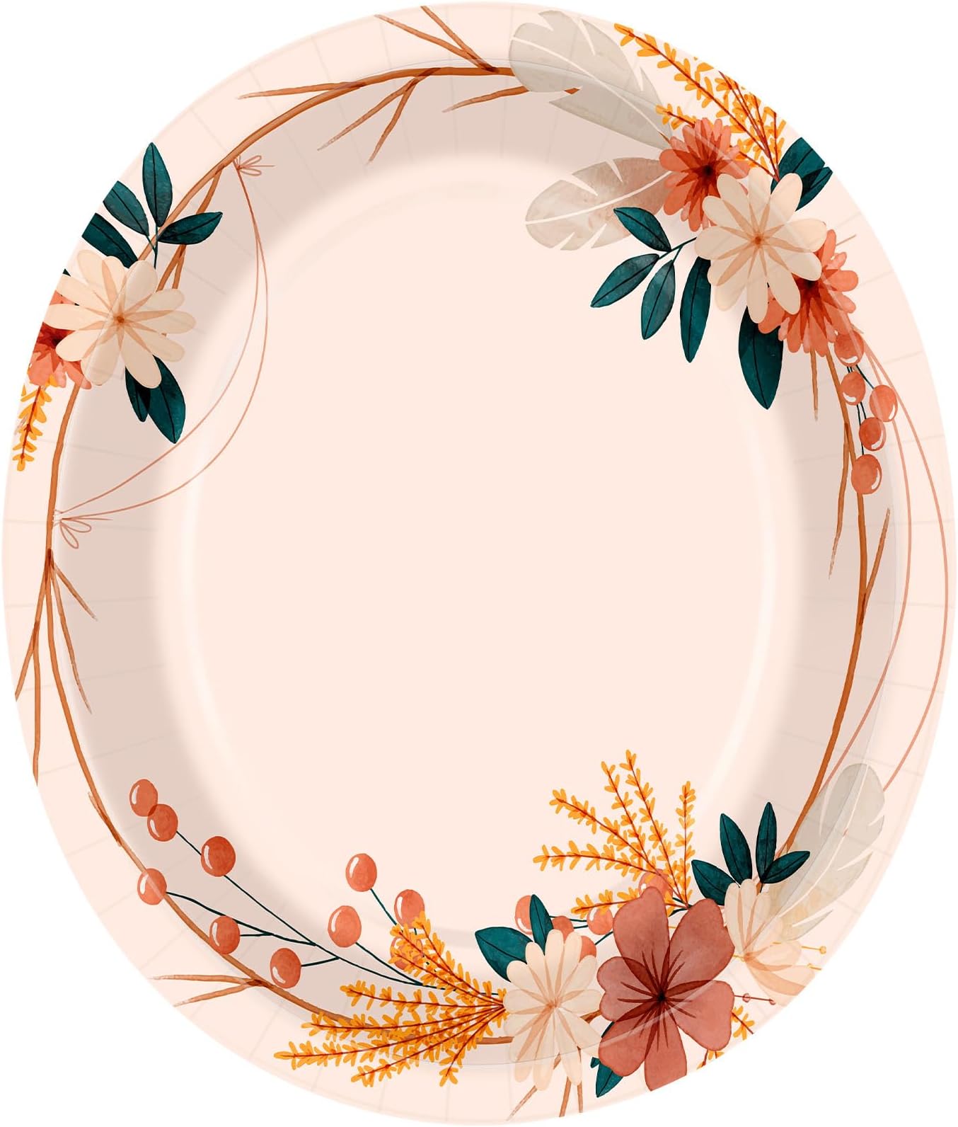 Amazon.com | Creative Converting Oval Platter, 10" x 12", Classic Pink ...
